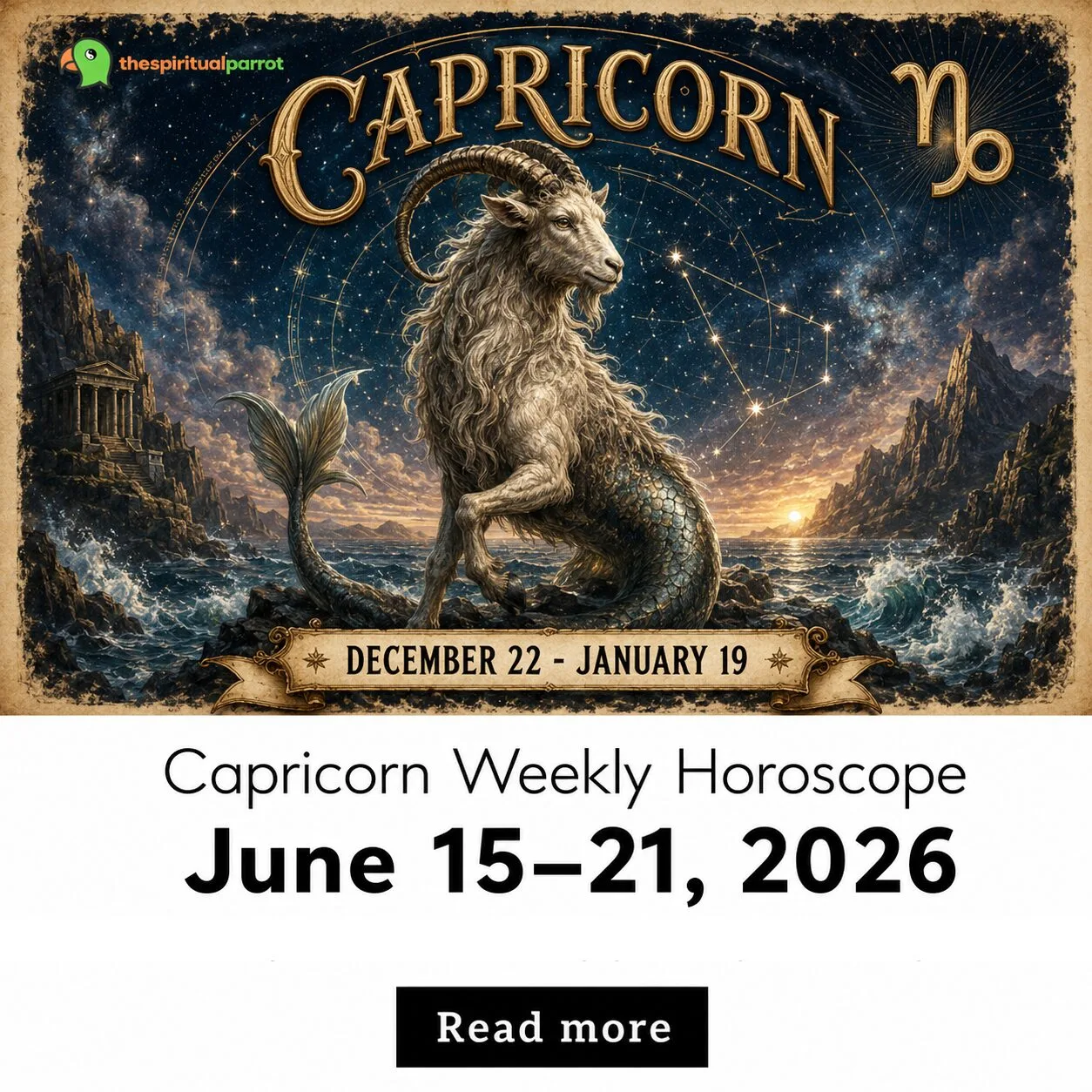 Capricorn Weekly Horoscope June 15–21, 2026: Better Routines and Health ...